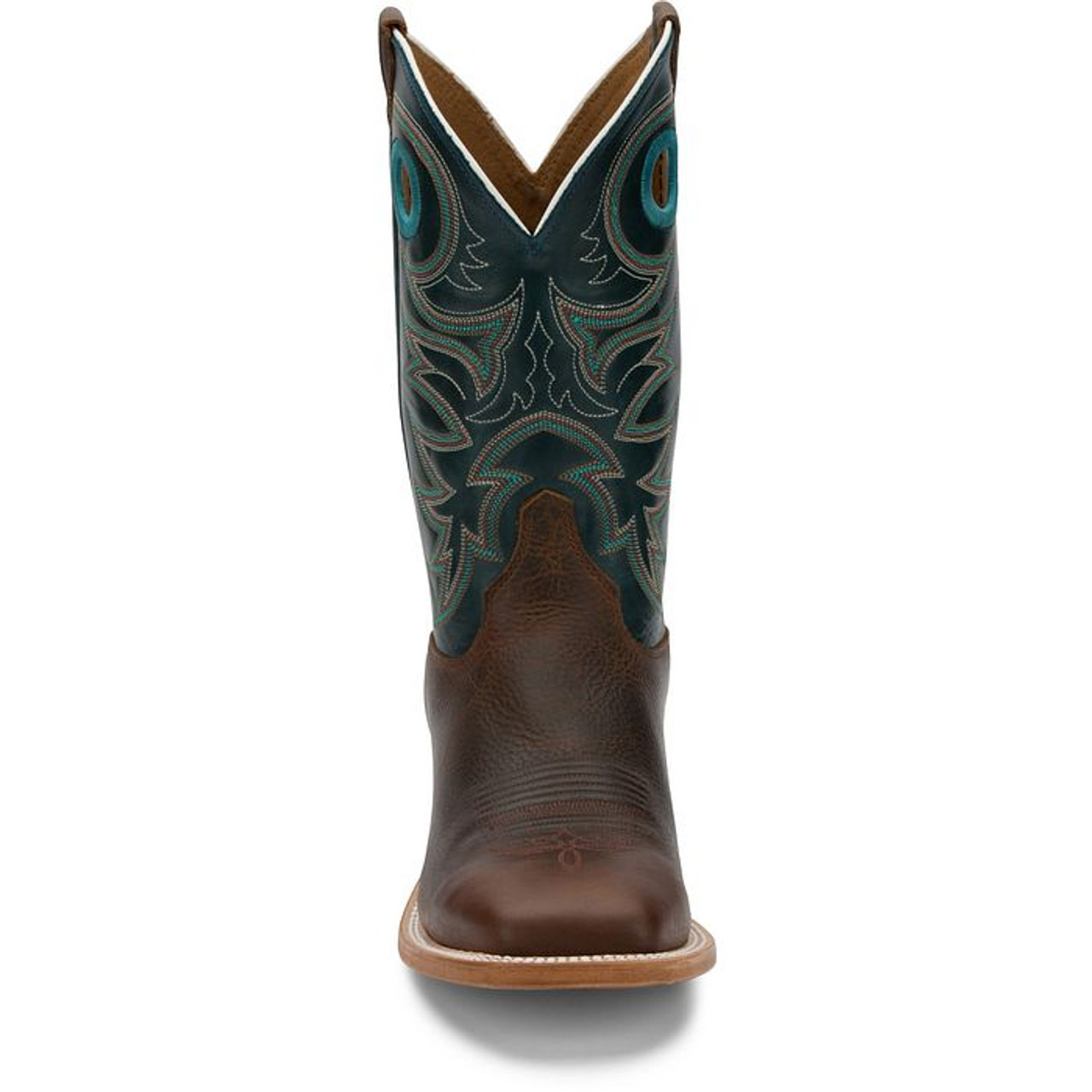 Mens Justin Bent Rail Square Toe Western Boot Herberts Boots And