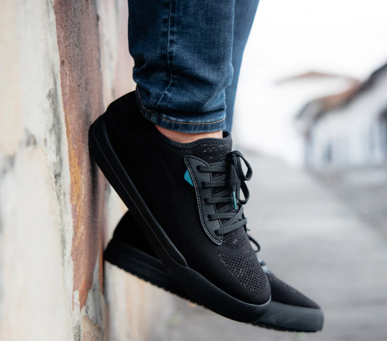 Vessi Weekend Asphalt Black on Black 100% Waterproof Shoe - Herbert's ...