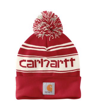 Carhartt Knit Pom-Pom Cuffed Logo Beanie Toque - Herbert's Boots and ...