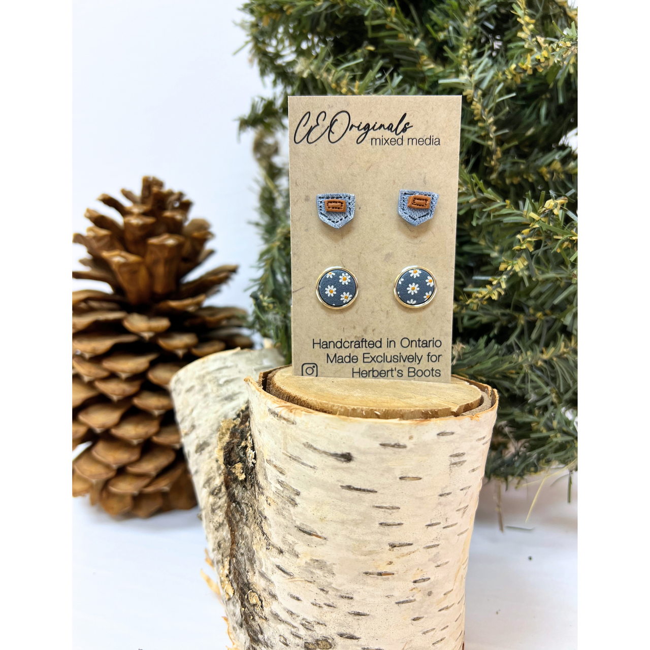 CE Originals Locally Handmade Polymer Clay Daisy Dukes Earrings ...