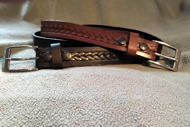 Keldon Europa Dezines 625 Embossed Braided Leather Belt - Herbert's ...