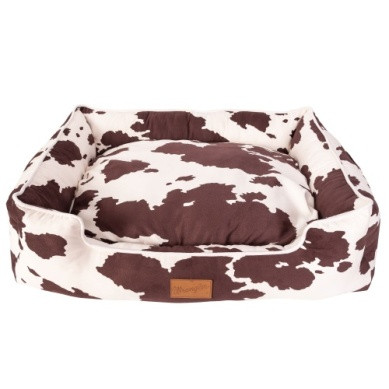 Wrangler Pet Cow Print Cuddler Box Bed - Herbert's Boots and Western Wear
