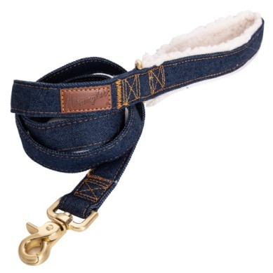 Wrangler Dark Blue Denim and Sherpa Pet Lead - Herbert's Boots and ...