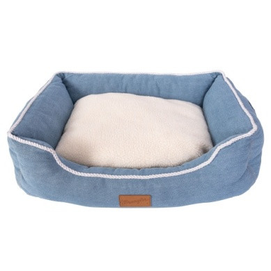 Wrangler Light Blue Sherpa Rope-Trimmed Cuddler Box Bed - Herbert's ...