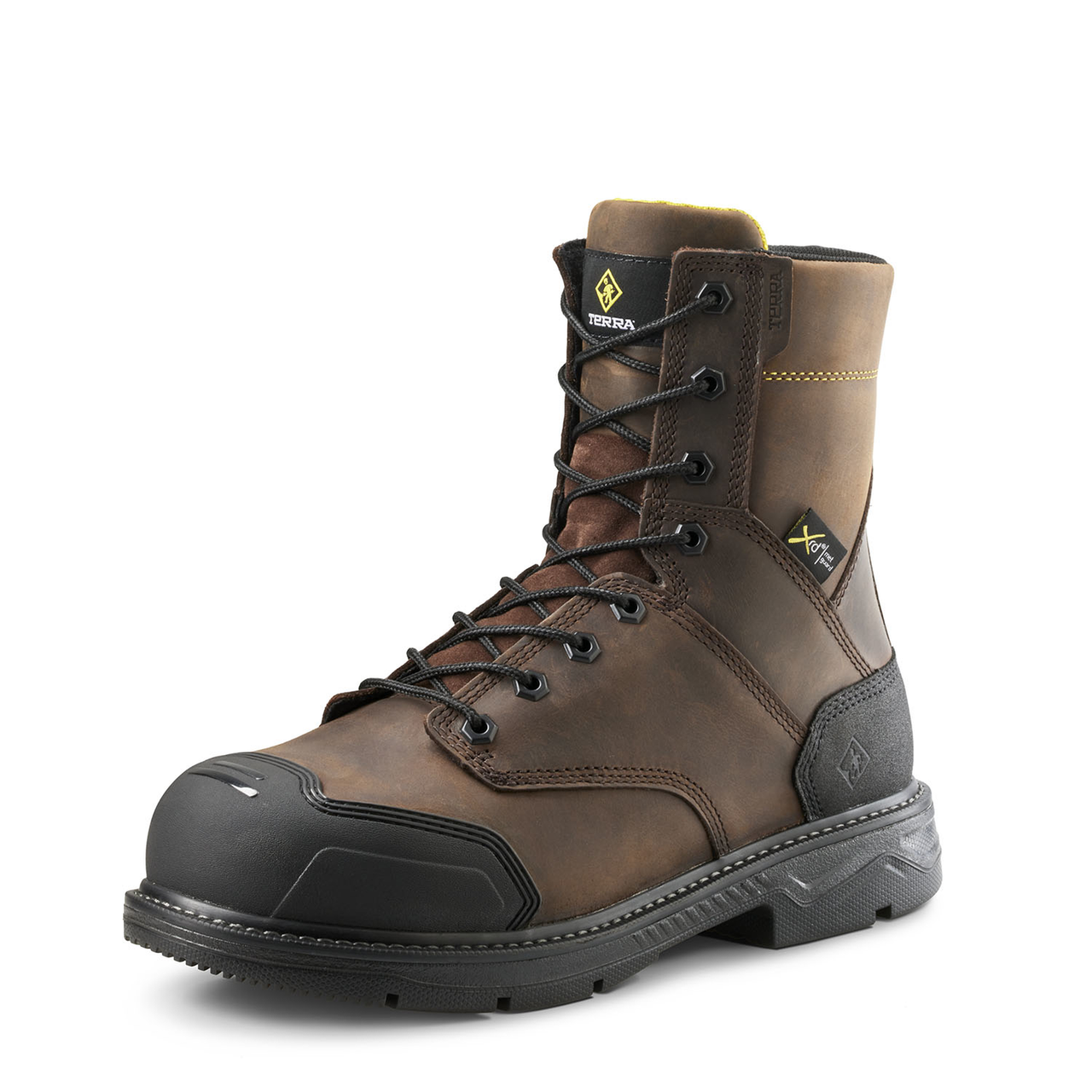 Men's Terra Patton 8" CSA Aluminum Toe Safety Work Boot with Internal ...