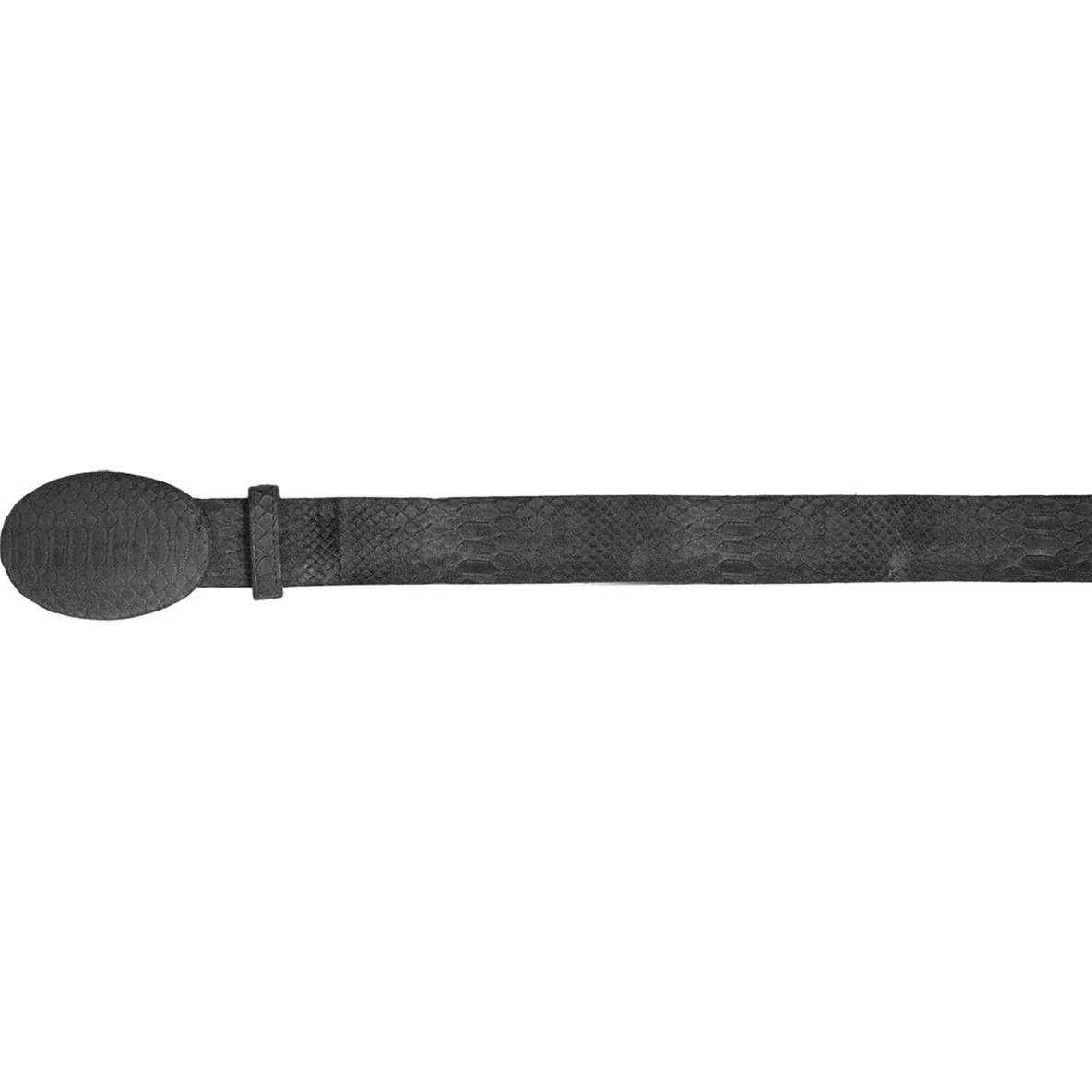 Los Altos Black Nobuck Python Belt with Removable Buckle - Herbert's ...