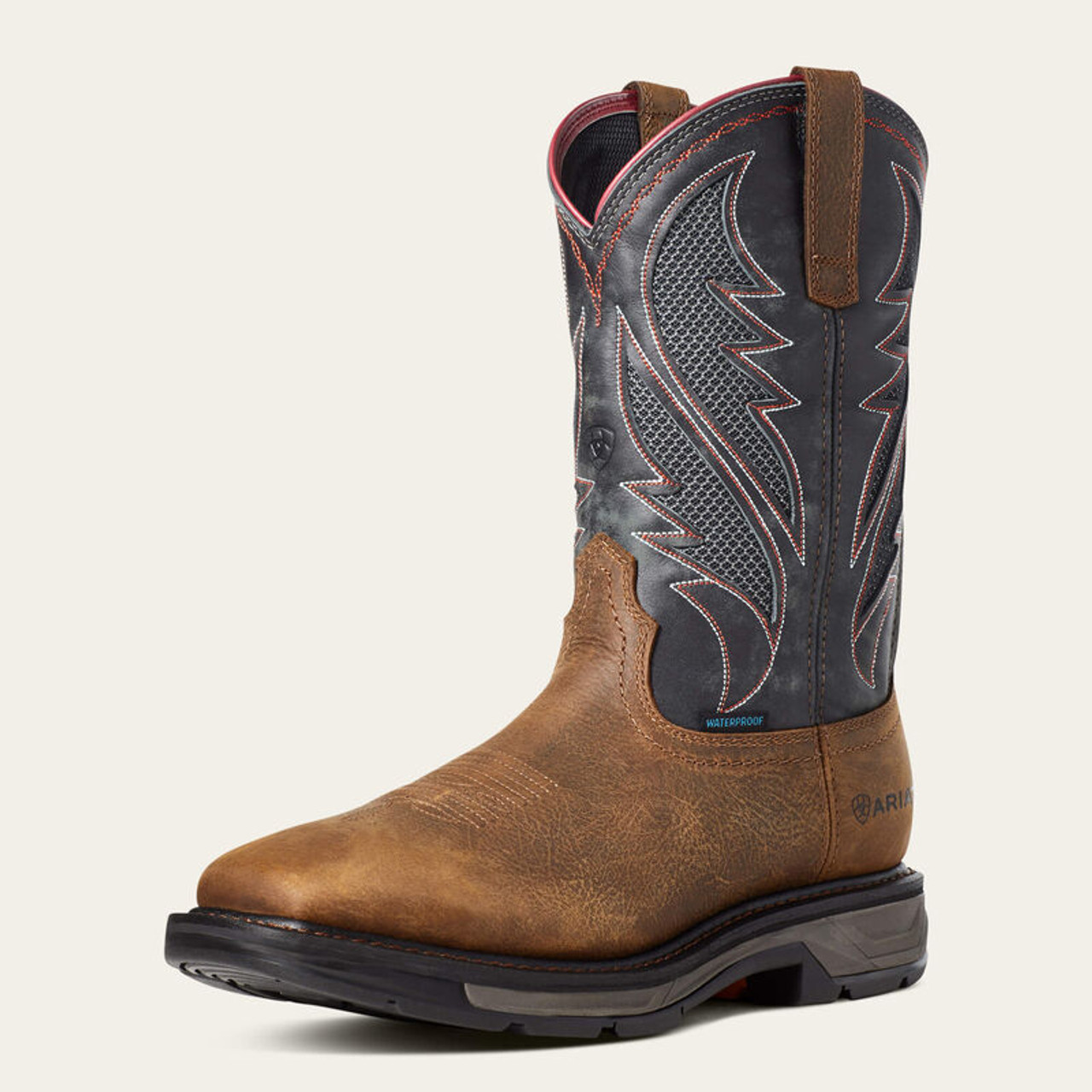 Mens Ariat Workhog Xt Venttek H20 Soft Toe Western Boot Herberts