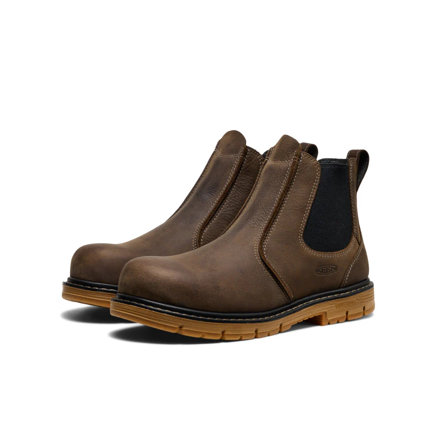 Keen Men's CSA San Jose Chelsea 90° Heel Boot (Aluminum Toe) Work Boot ...