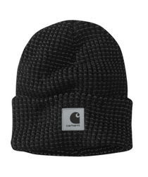 Carhartt Knit Reflective Patch Toque Hat - Herbert's Boots and Western Wear