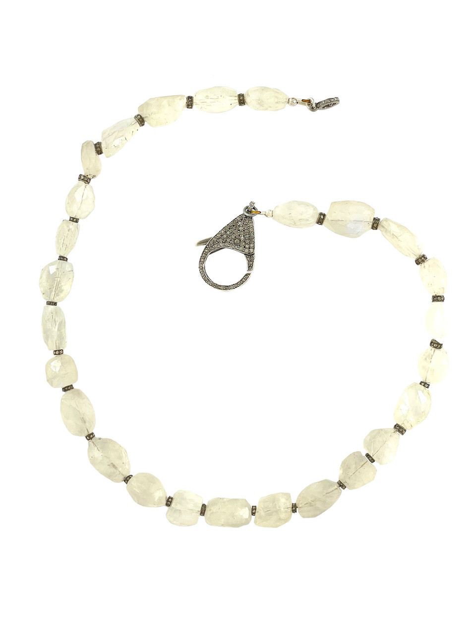Moon Stone with Pave Rhondells