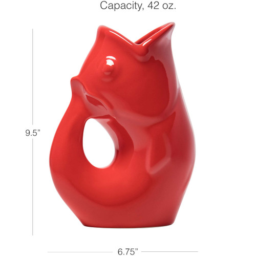 Mini GurglePots - Bright Red - lldecor