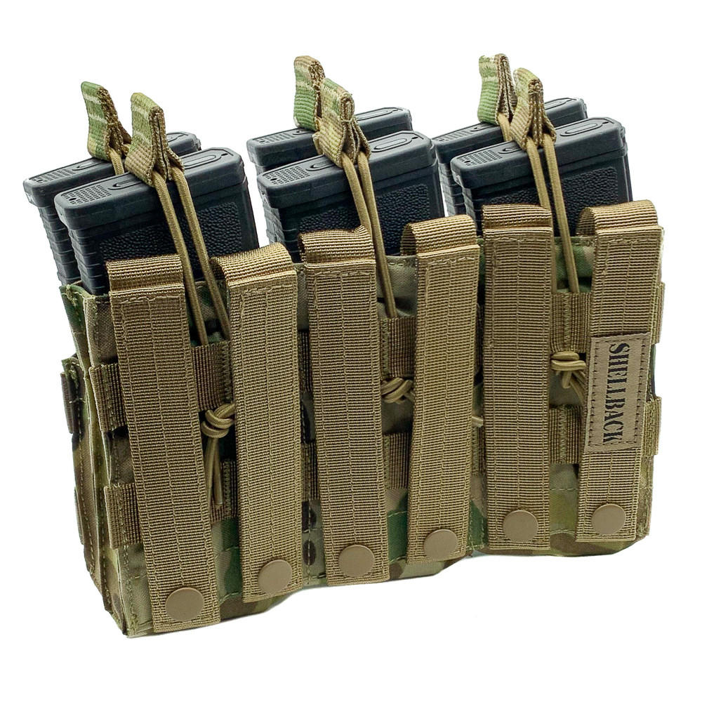 Shellback Tactical Triple Stacker Open Top M4 Mag Pouch