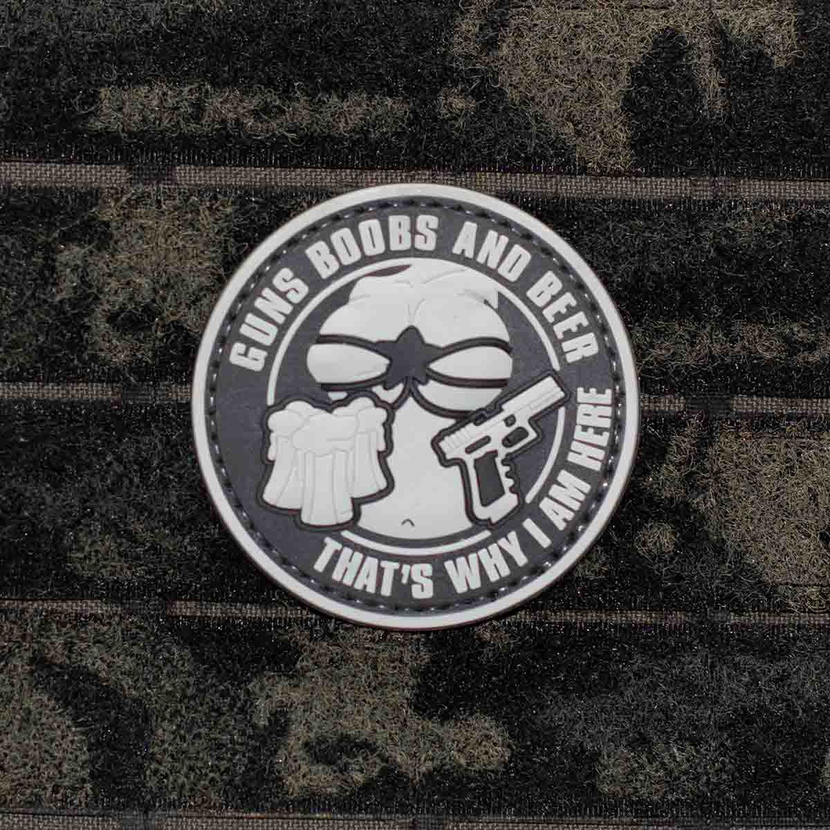 Shellback Tactical Guns, Boobs and Beer PVC Patch