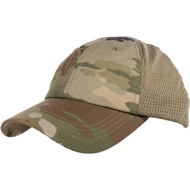 USAF OCP Tactical Mesh Cap | Military Mesh Hat with Loop Panels ...