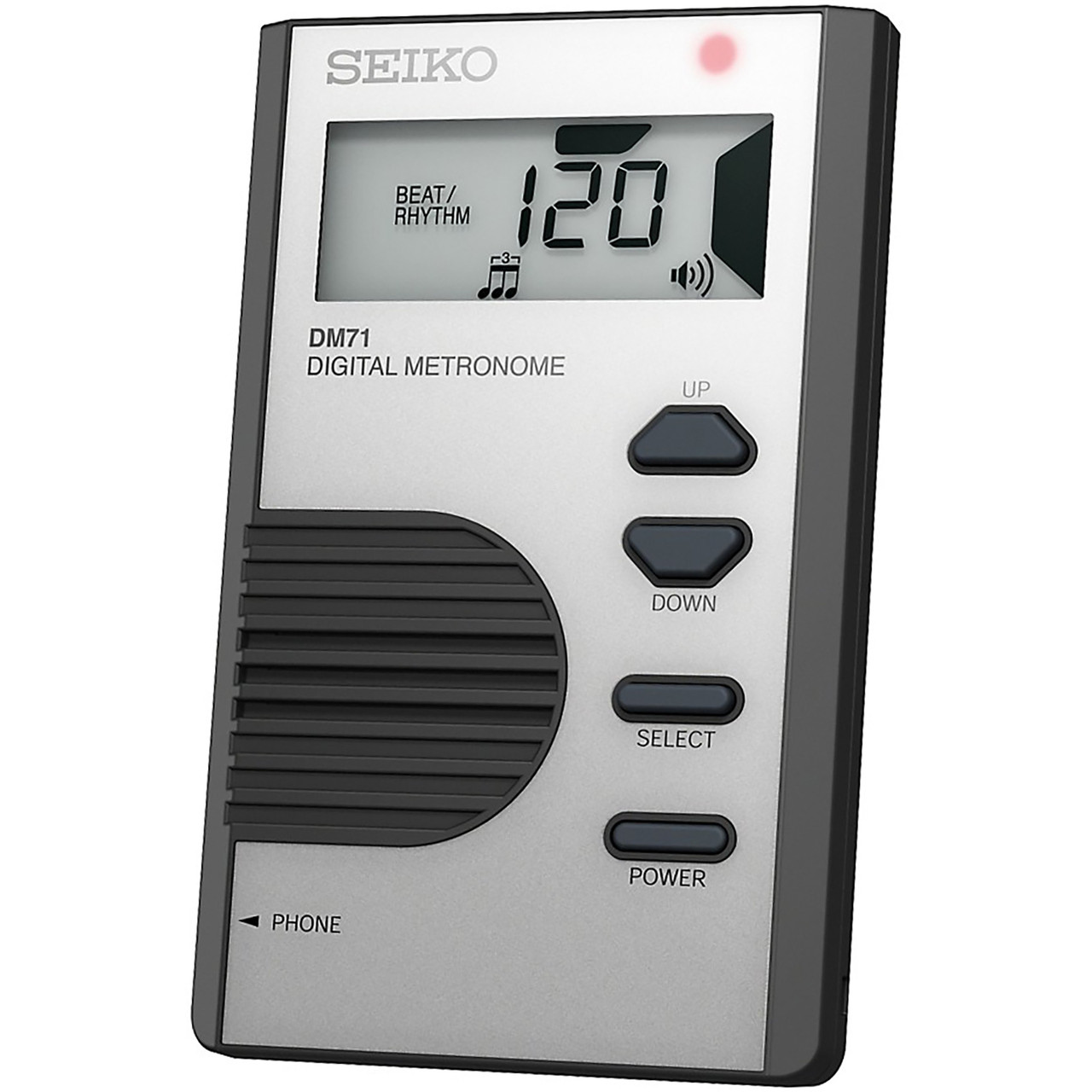 Seiko DM71 Pocket Size Digital Metronome, Silver