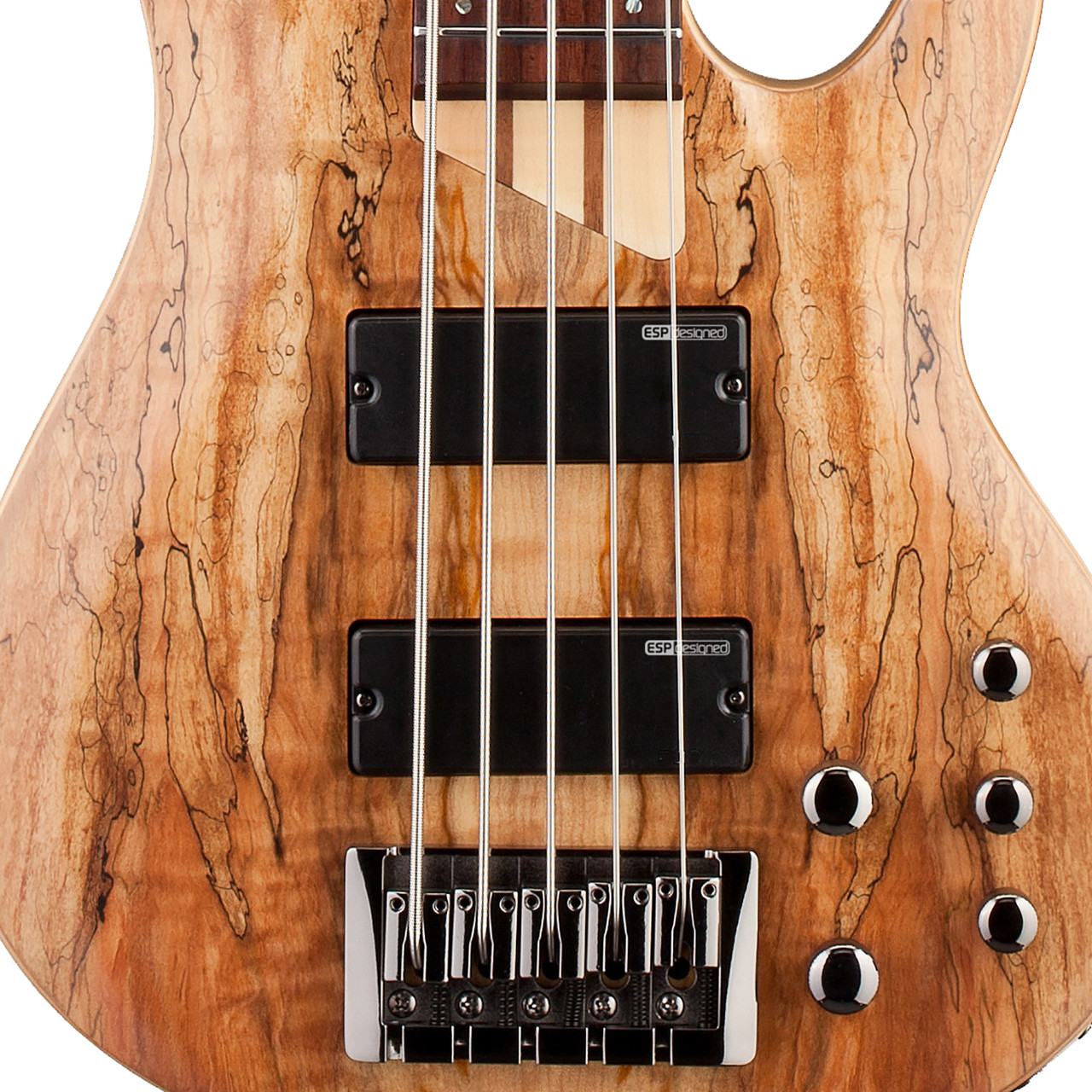 ESP LTD B-205SM 5-String Electric Bass Guitar, Spalted Maple