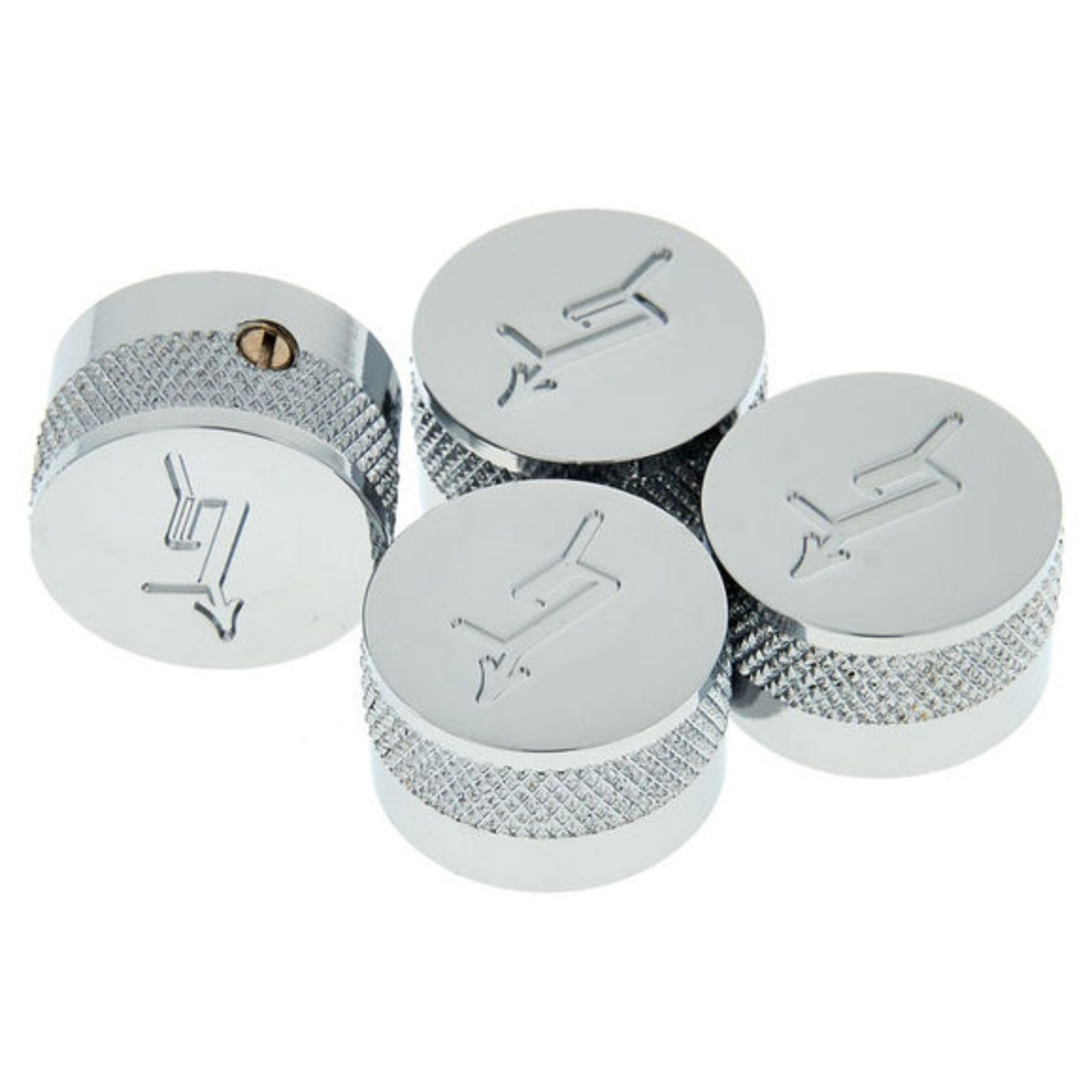 Gretsch "G" Logo Replacement Knobs for Solid Shaft Pots, Chrome, Set of ...