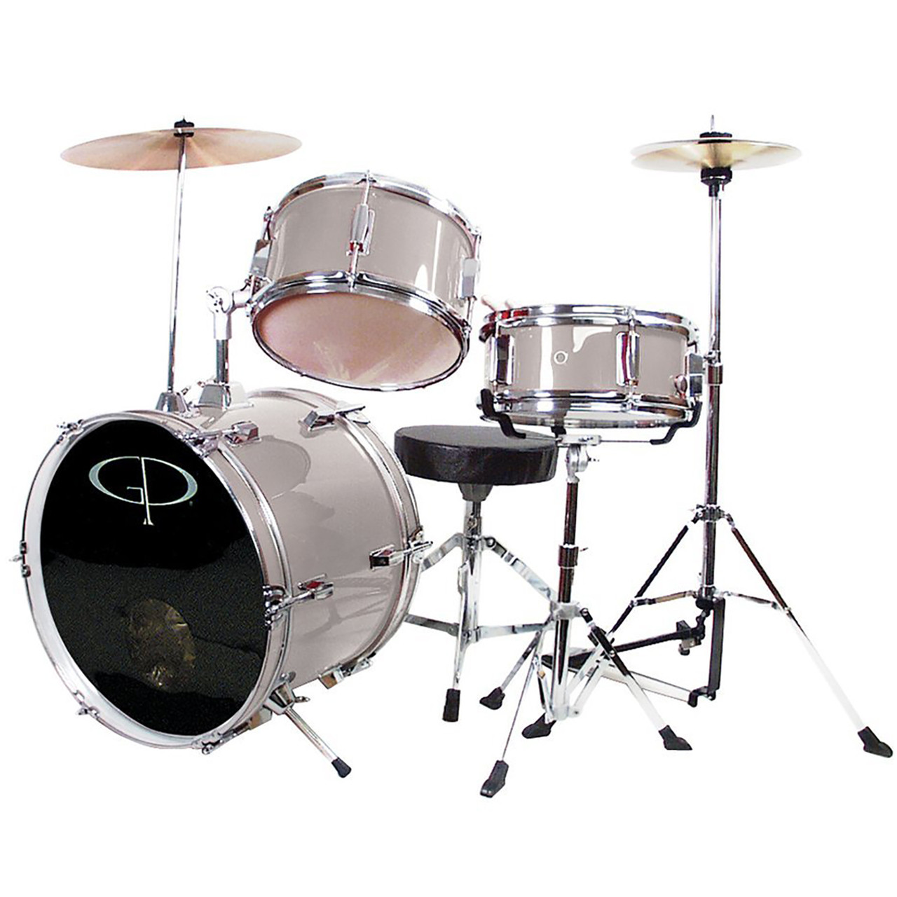 GP Percussion GP50 Complete 3-Piece Junior Child Size Drum Set ...