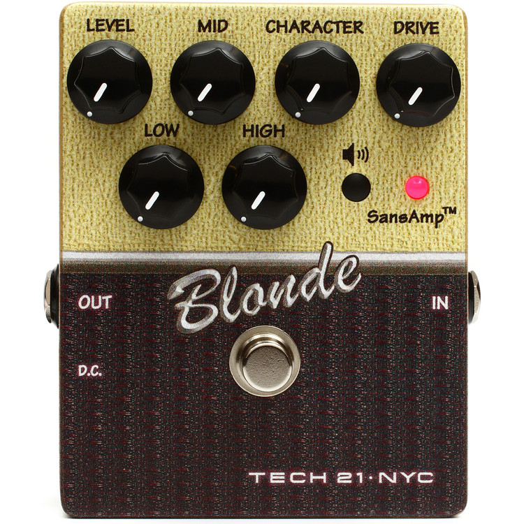 Tech 21 SansAmp Character Series Blonde V2 Distortion Pedal, CS-BL-V2
