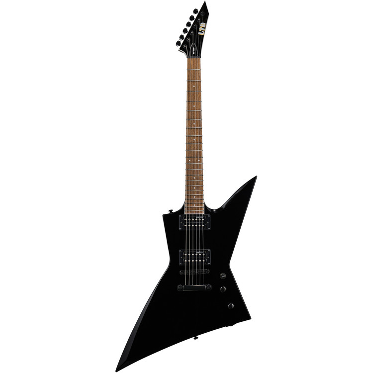 ESP LTD EX-200 EX Series Solid Body Electric Guitar, Black
