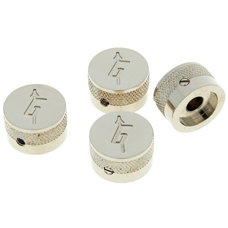 Gretsch "G" Logo Replacement Knobs for Solid Shaft Pots, Nickel, Set of ...
