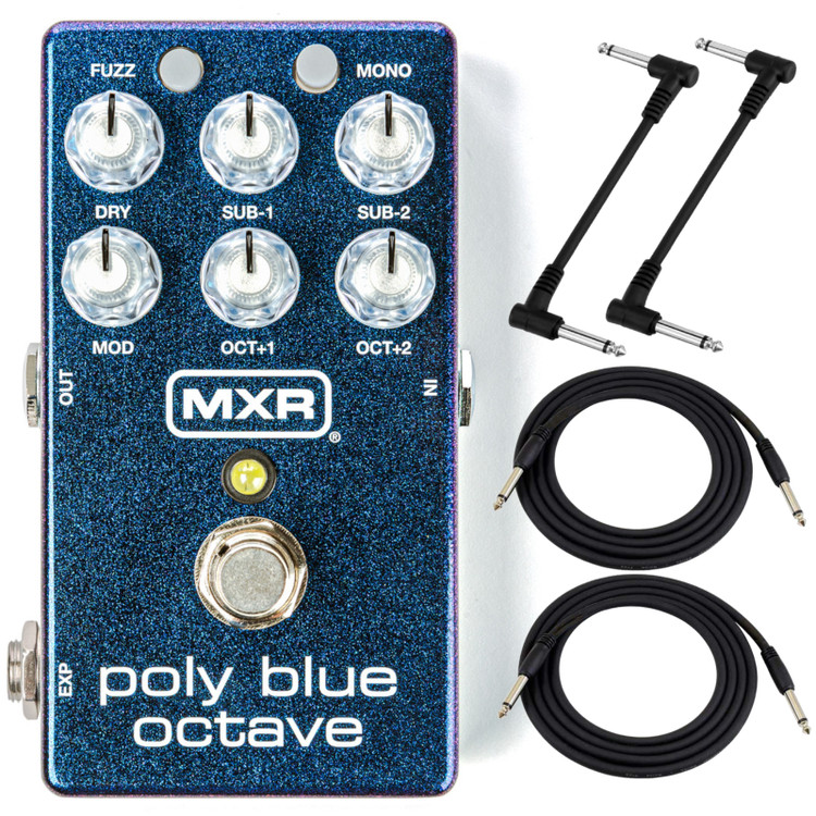 MXR M306 Poly Blue Octave Effects Pedal with Fuzz and Modulation (MXR-M306)