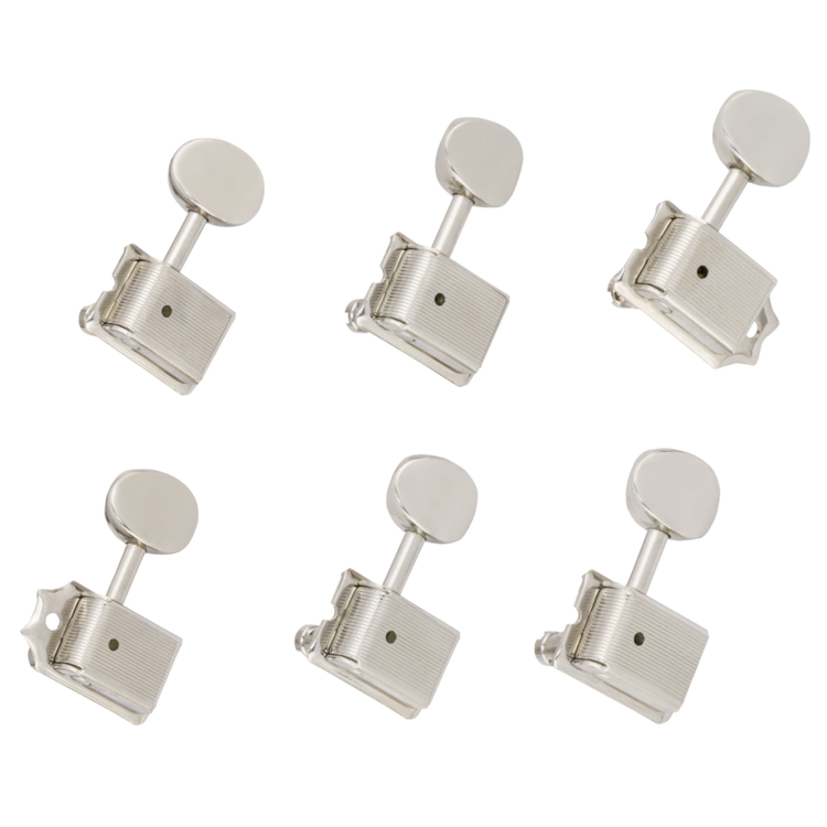 Fender Vintage Style Locking Guitar Tuning Machines, Nickel, Set of 6 ...