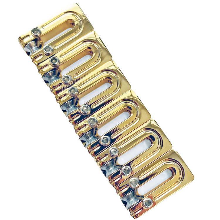 AxLabs String Surfer Roller Saddles for Strat, Gold, Narrow 2-1/16" Spacing