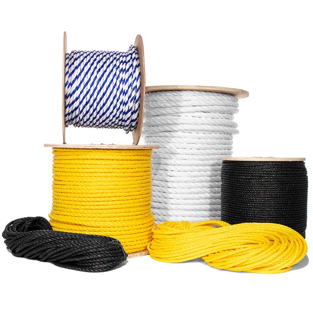 Three Strand Twisted Polypropylene Rope | Rope and Cord
