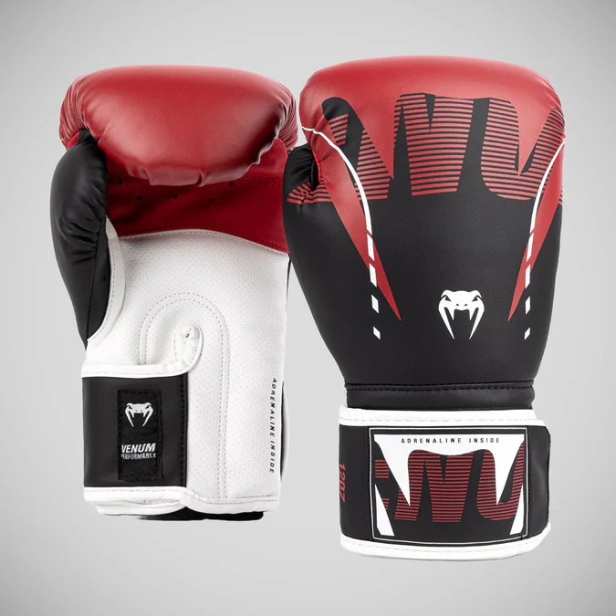 Venum Adrenaline Boxing Gloves Black Red - Martial Art Shop