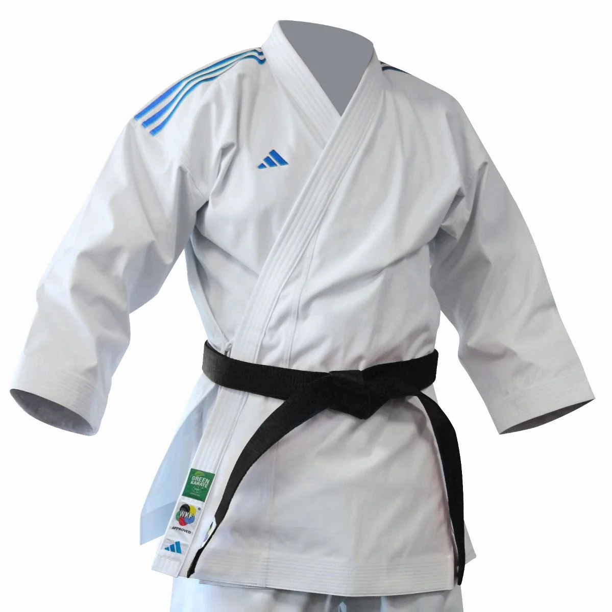 ADIDAS WKF KARATE UNIFORM JAPANESE CUT 14OZ - COLOURED - SET - Martial ...