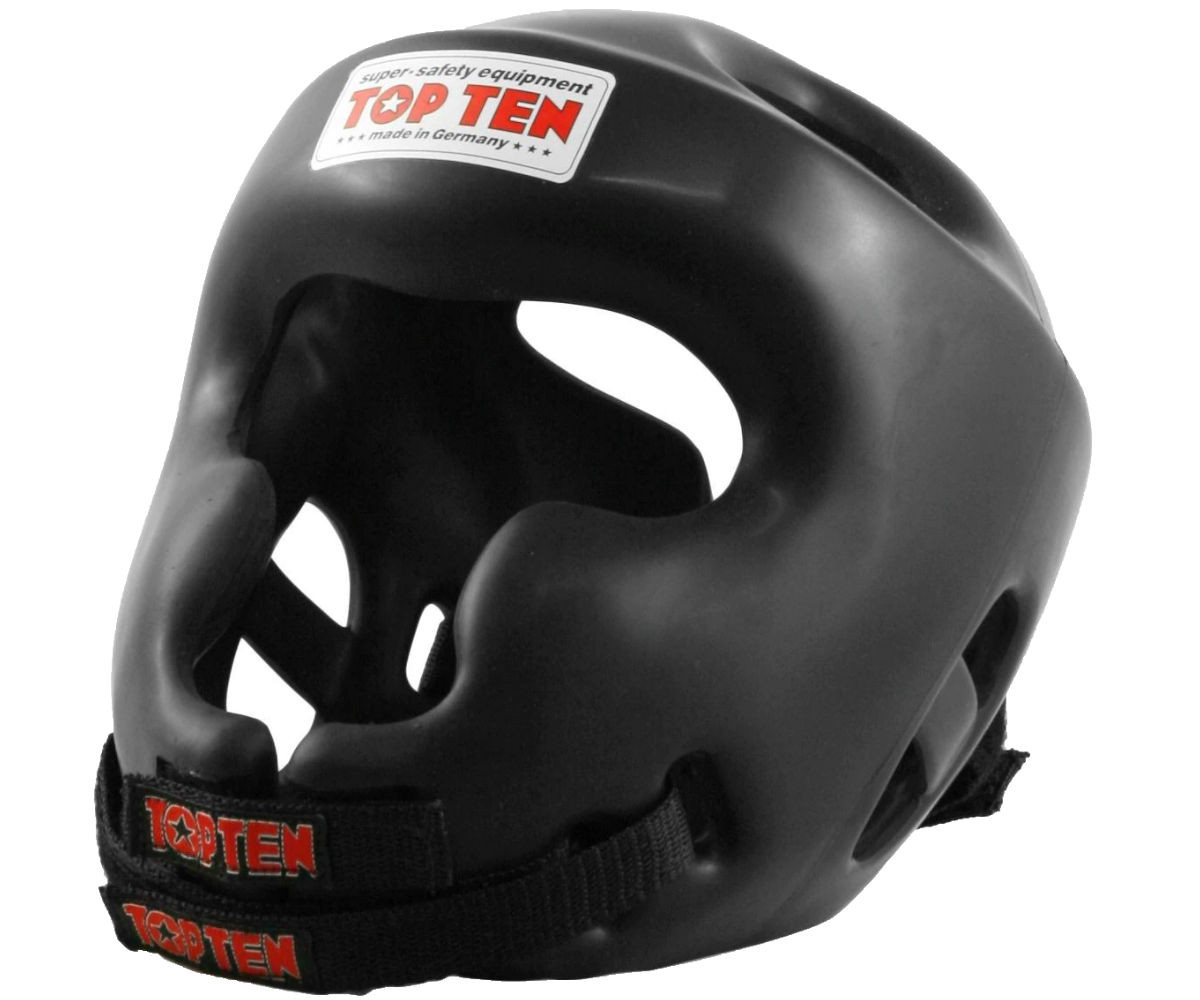 Black Top Ten Training Head Guard - Martial Art Shop