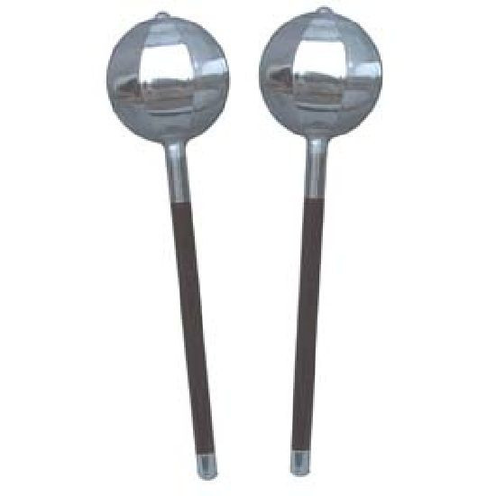 WUSHU SILVER MELON HAMMERS PAIR - Martial Art Shop
