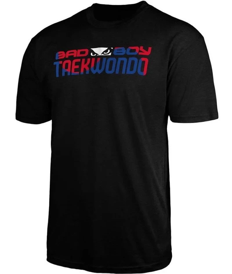 Bad Boy TAEKWONDO DISCIPLINE T Shirt Black Medium - Martial Art Shop