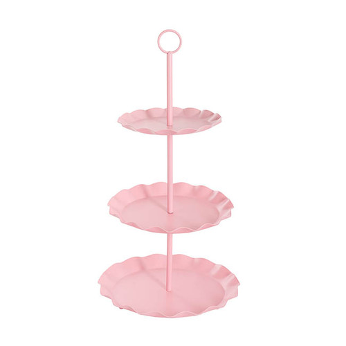 Cake Display Stand 3 Tier Pink - GG's Flowers