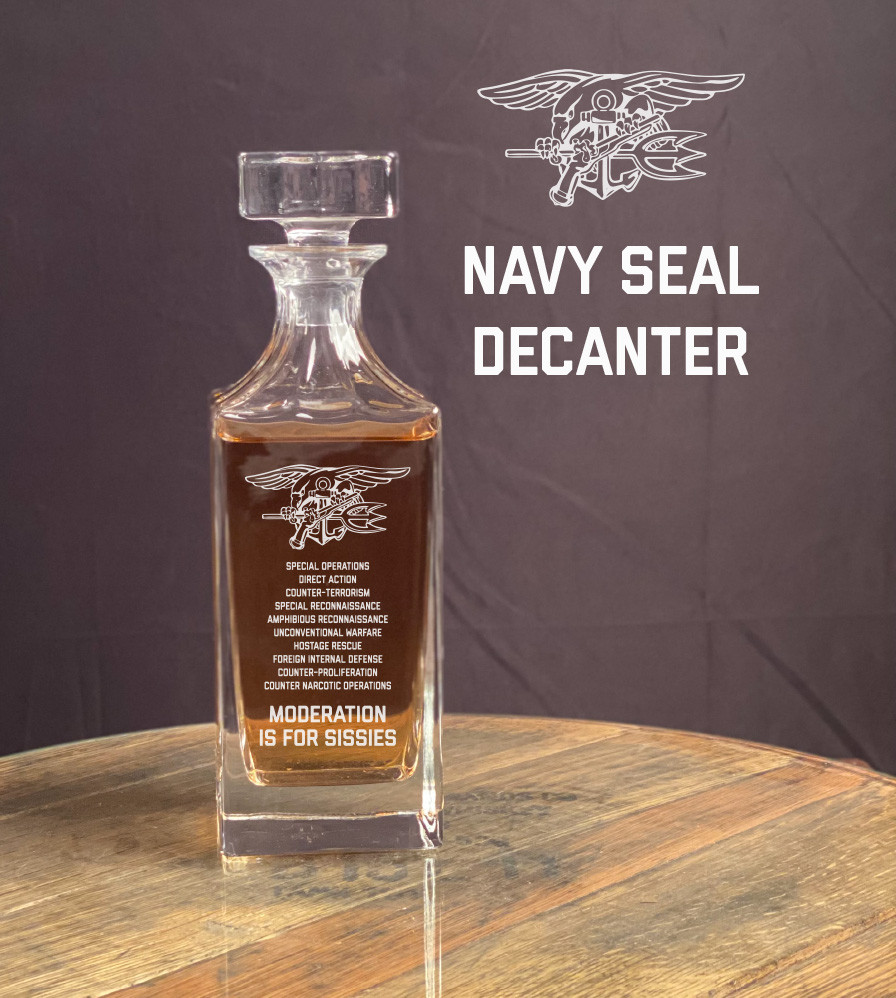 Personalize Whiskey Decanters & Bar Accessories