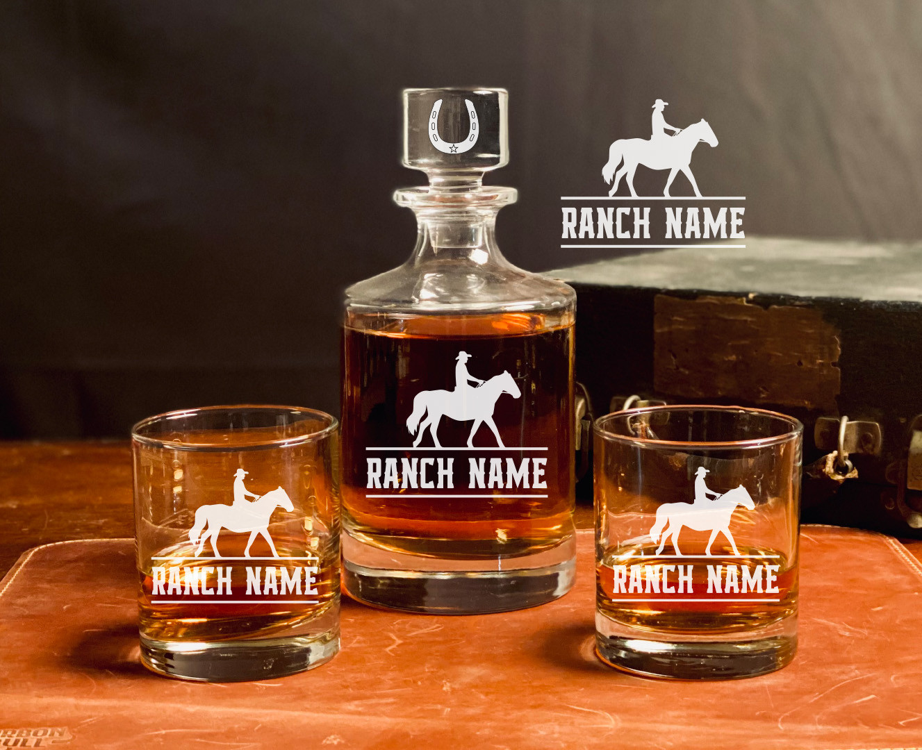 Personalize Whiskey Decanters & Bar Accessories