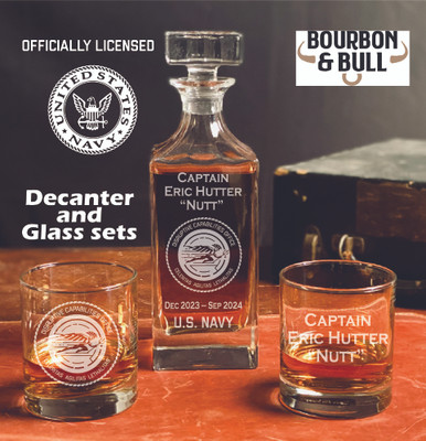 Personalized Whiskey Decanter Set - Disruptive Capabilities Office Gift Set