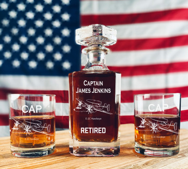 E-2C Hawkeye Whiskey Decanter & Glass Sets - Shop Now