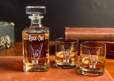 Rock Music Decanter Set