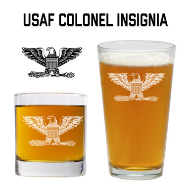Colonel Custom Engraved Whiskey Glassware