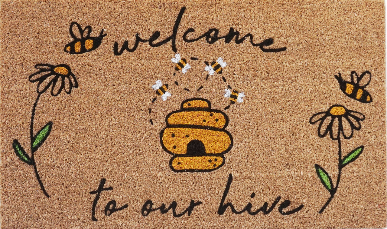 Our Hive Big Door Mat - Botanical Creations