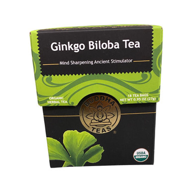 Organic Ginkgo Biloba Tea - 18 Tea Bags | Buddha Teas - Good Fruit Market
