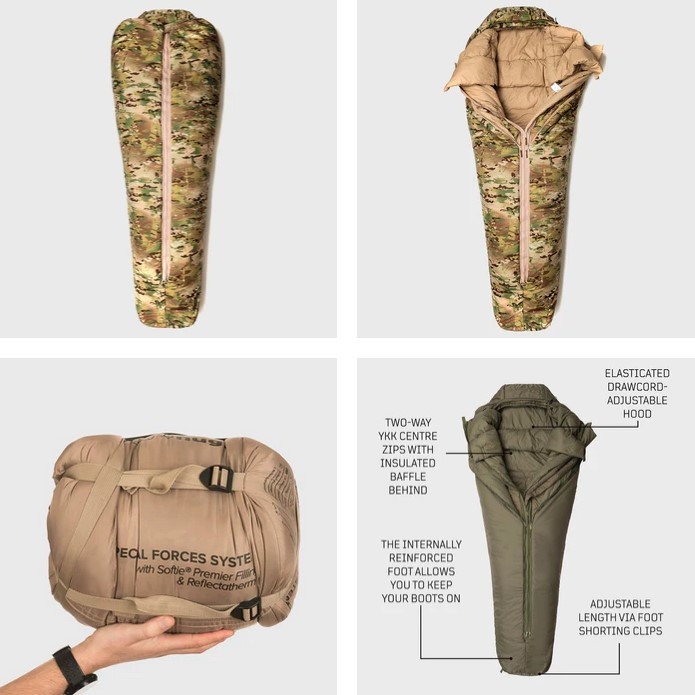 Snugpak Special Forces Multicam Military Center Zip Modular Sleep ...