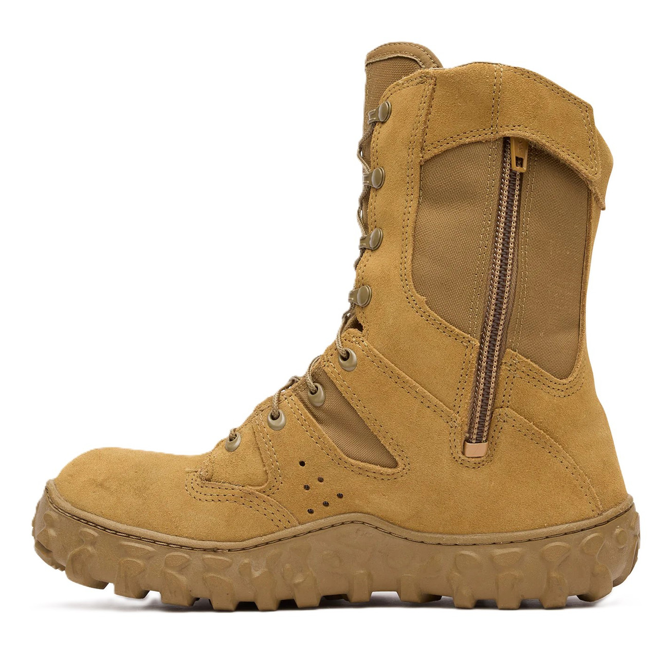Rocky S2V Predator รองเท้าบู๊ตทหารคอมโพสิตนิ้วเท้าสีน้ำตาลโคโยตี้
