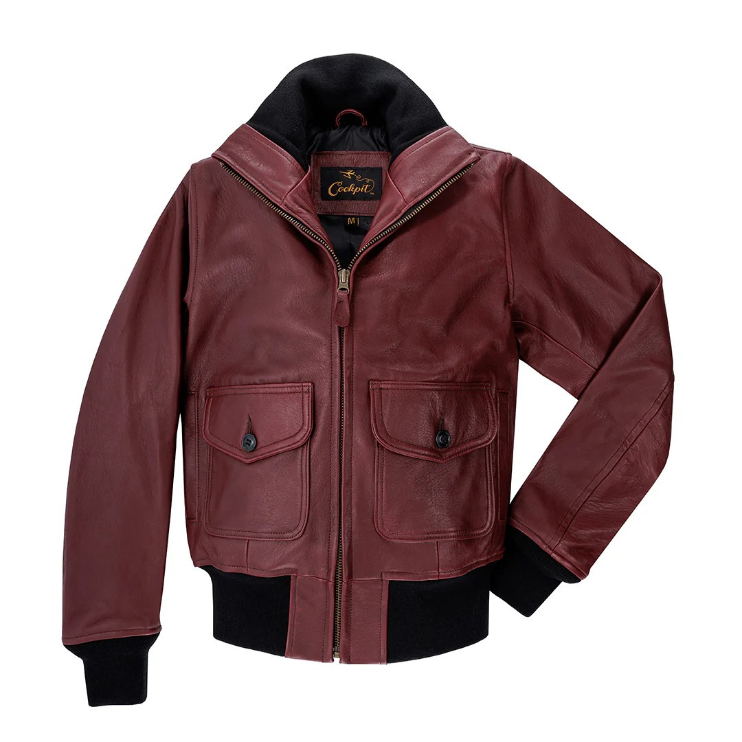 Cockpit USA Women's Amelia Jacket in Burgundy USA Made