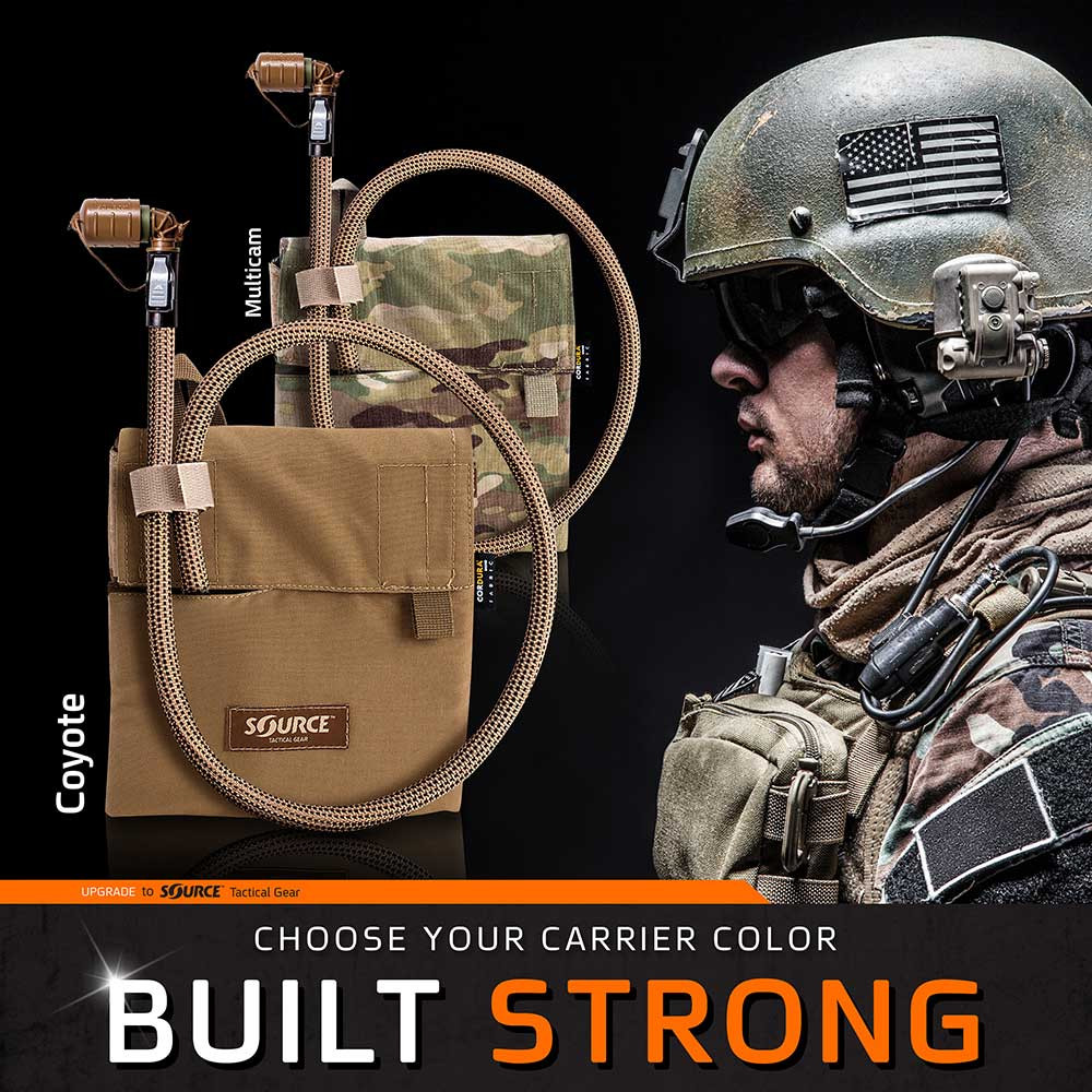 Source Kangaroo 1 Liter Bladder w/ Pouch Black Collapsible Canteen 33 oz