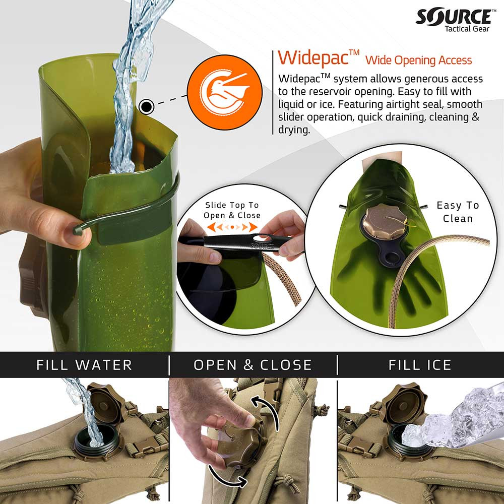 Source Tactical Hydration Carrier Coyote Brown 3 Liter (100 oz)