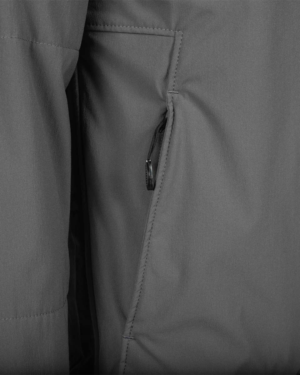 BEYOND A5 Stretch Alpha Jacket Manatee Grey USA Made