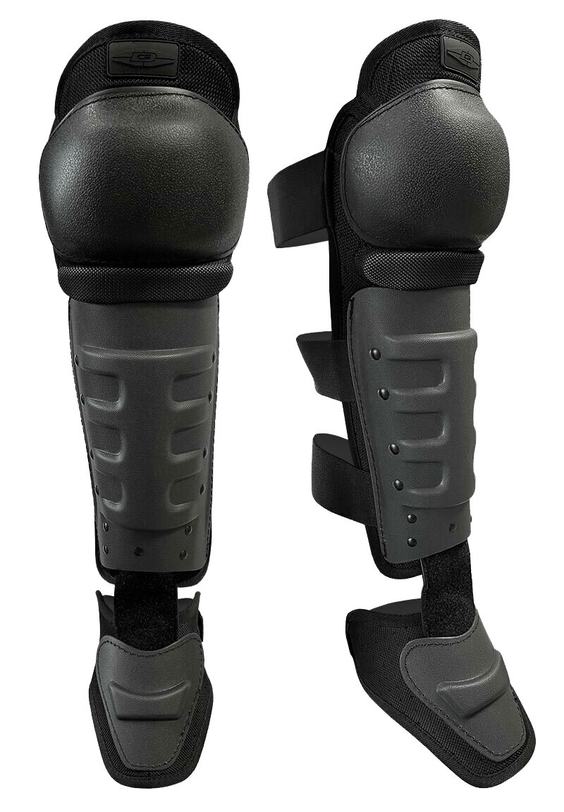Damascus Hard Shell Knee/Shin Guards w/ Non-Slip Knee Caps Black